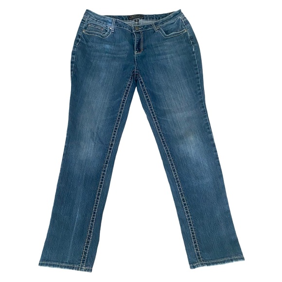 Cato | Jeans | Cato Premium Jeans 6 Slightly Tapered Embroidered Medium ...